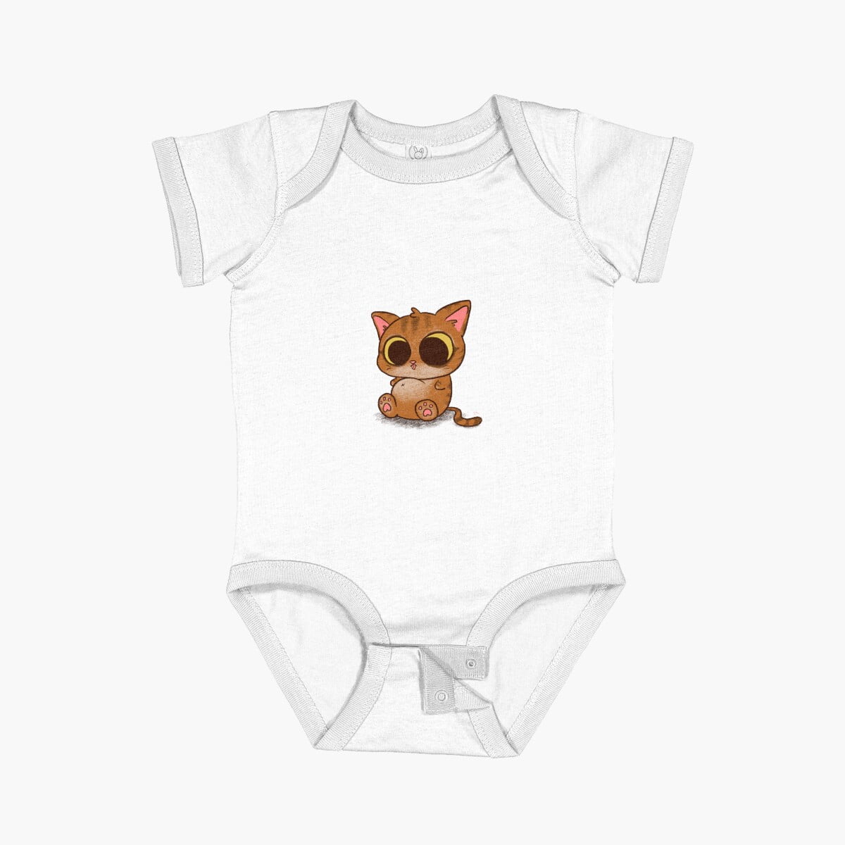 Luvly Fat Cat Mlep Short Sleeve Baby One-Piece, New Born, Baby Shower ...