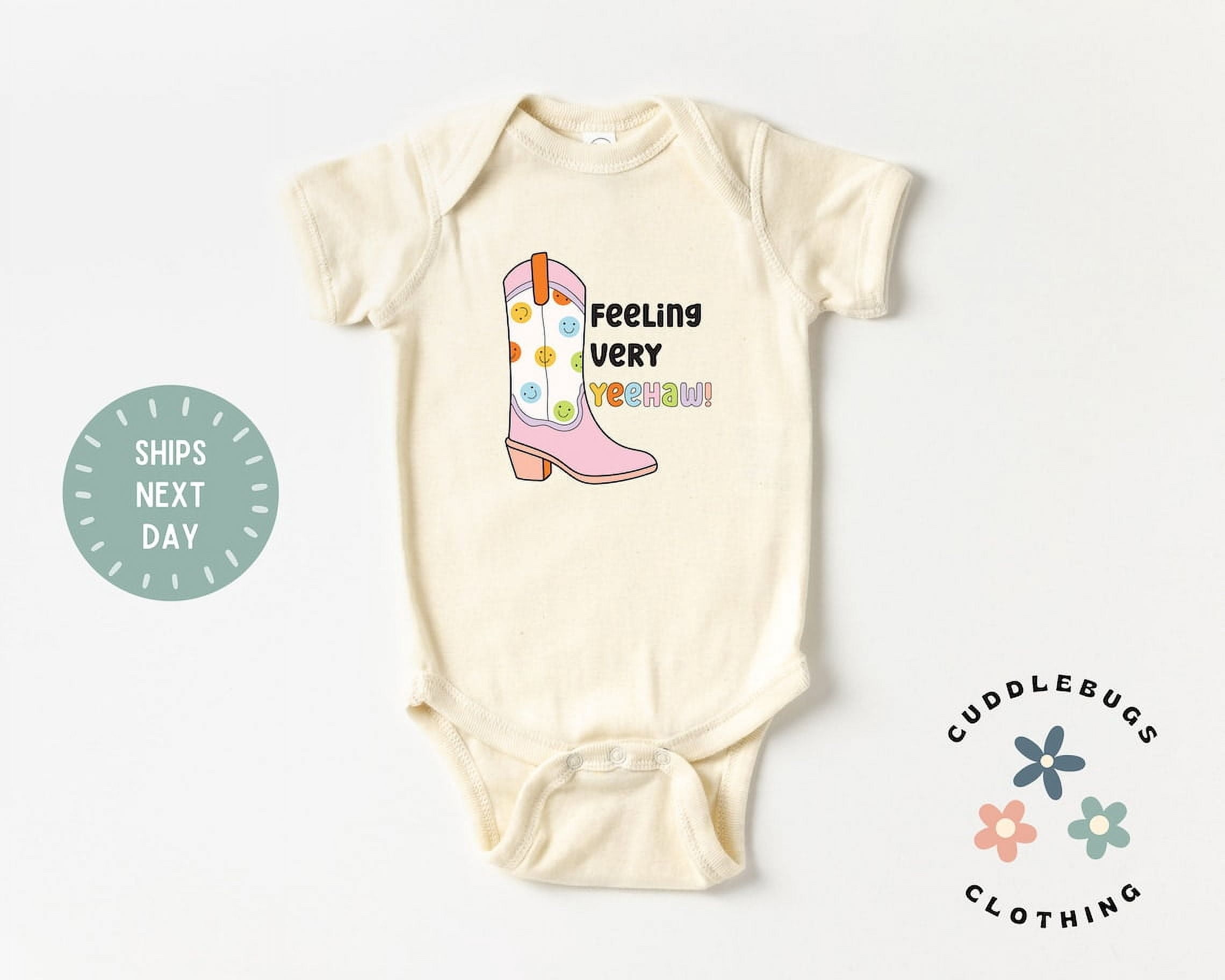 Luvly Feeling Very Yeehaw Baby Onesies® Bodysuit - Western Cowgirl Farm ...
