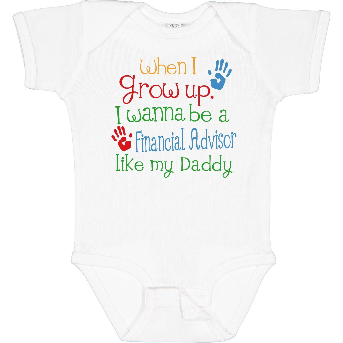 Luvly Financial Advisor Like Daddy Baby Bodysuit Childs Kids Advisor'S ...