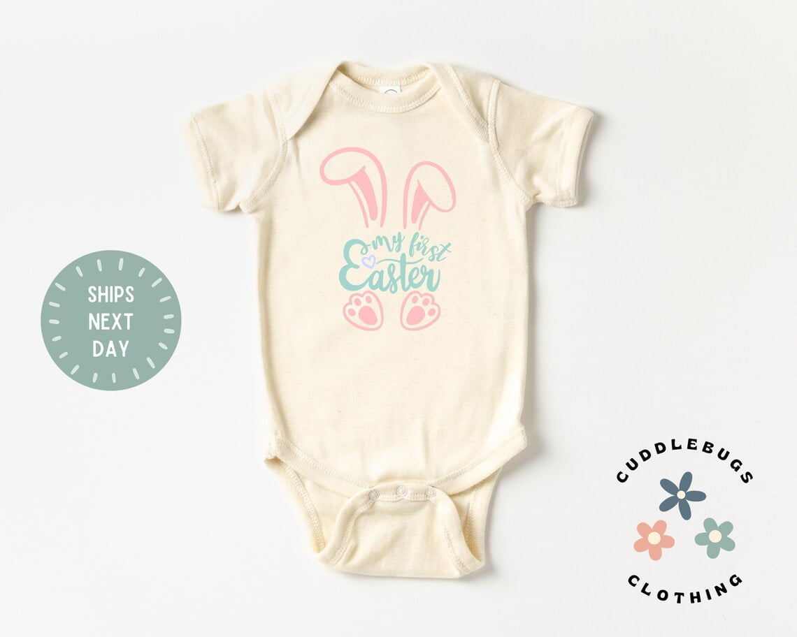 Luvly My First Easter Baby Onesies® Bodysuit - Cute First Easter Baby ...
