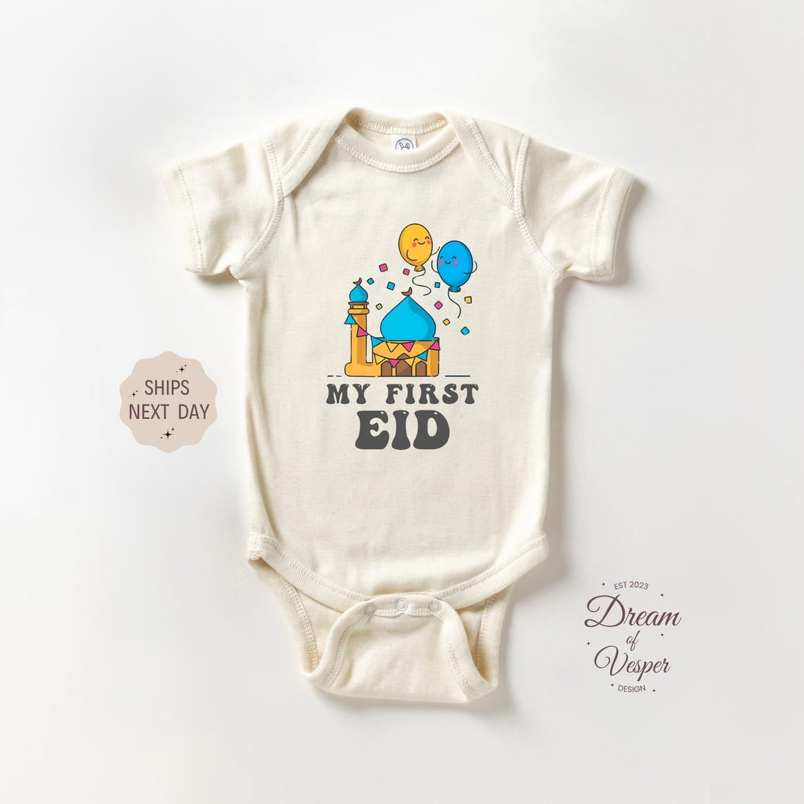 Luvly My First Eid Baby, Muslim Baby Bodysuit, Islamic Baby, Baby ...