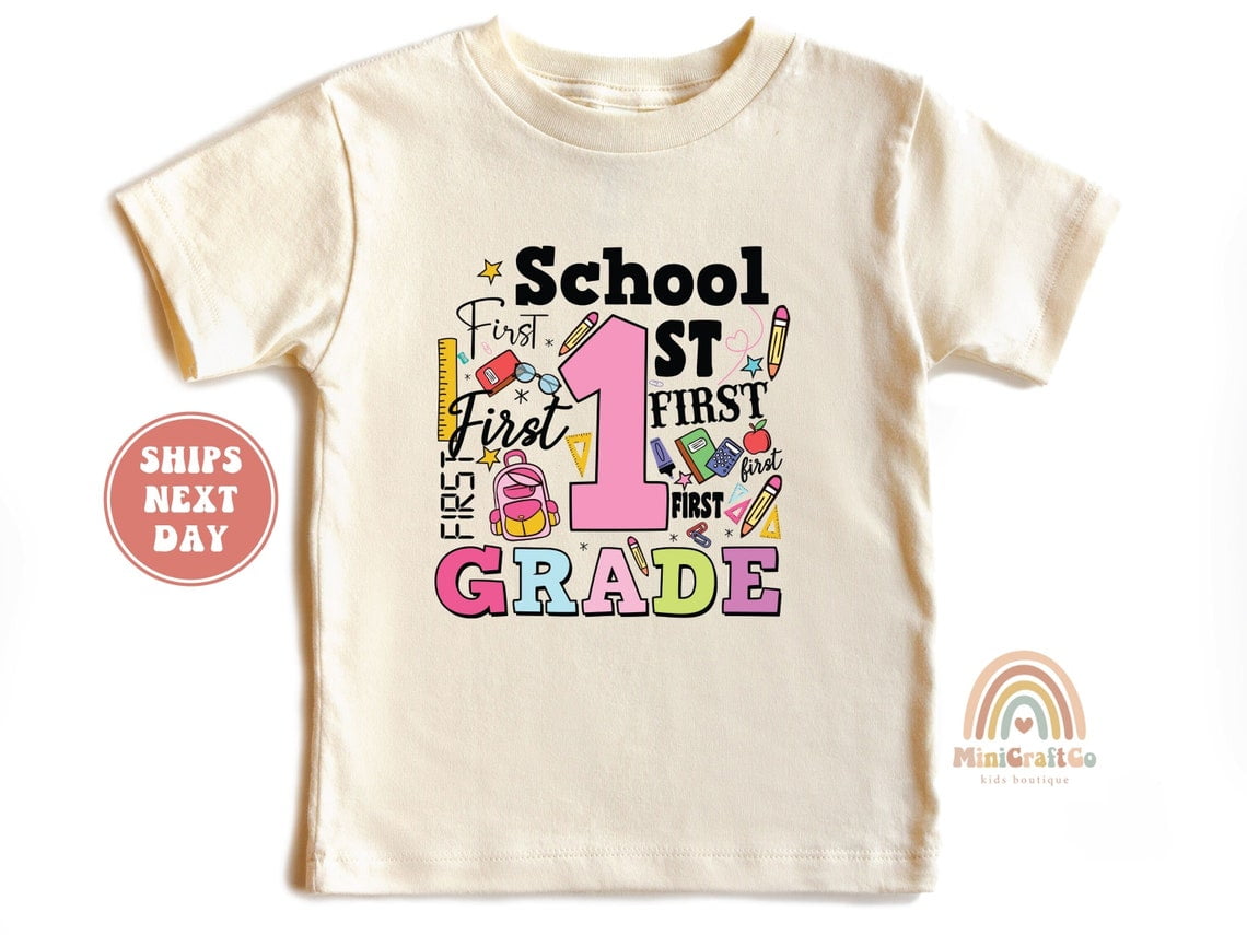 Luvly First Grade School Shirt, Perfect Back To School Gift For First ...