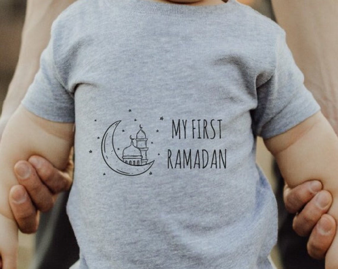 Luvly My First Ramadan Toddler Shirt, Cute Muslim Bodysuit, 1Th Ramadan ...