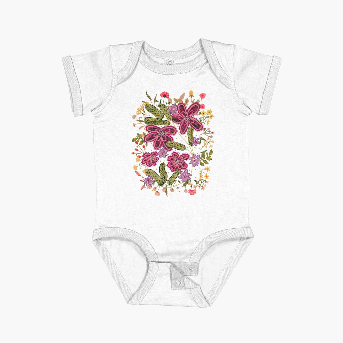 Luvly Floral Wildflower Botanical Cottagecore Boho Art Design Short ...