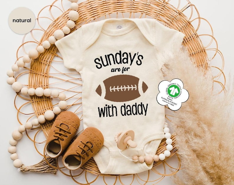 Luvly Football With Daddy Bodysuit, Sunday'S Are For Football With ...
