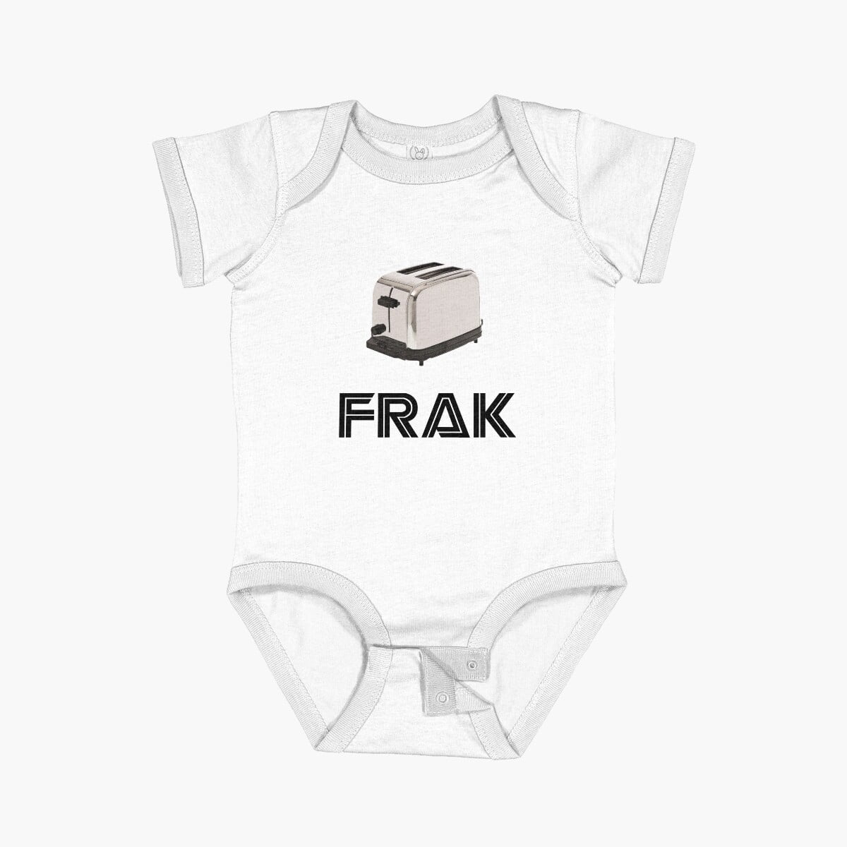 Luvly Frak! A Toaster! Short Sleeve Baby One-Piece, New Born, Baby ...