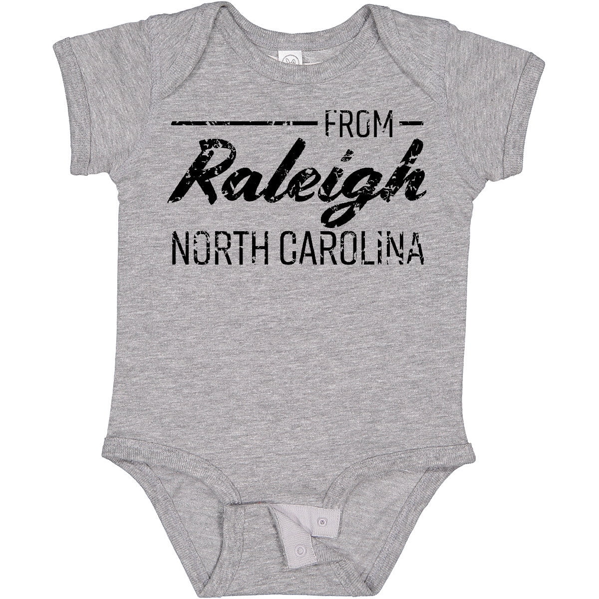 Luvly From Raleigh North Carolina In Black Distressed Text Baby ...