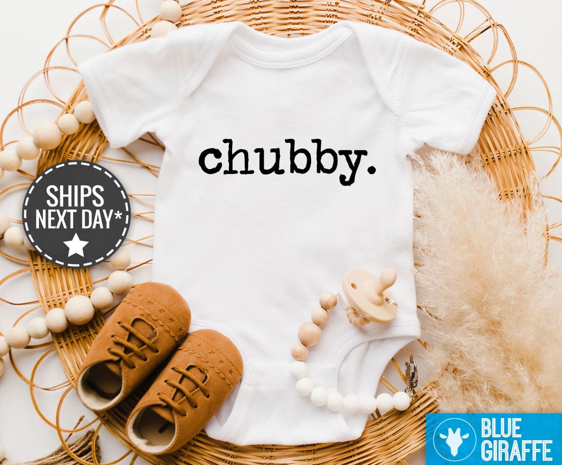 Luvly Funny Chubby Baby, Cute Chunky Baby, Chubby Saying Onesie, Funny ...