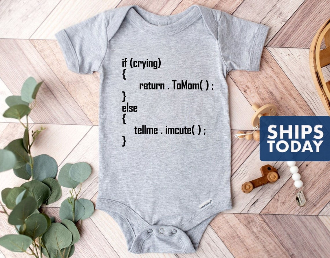 Luvly Funny Programmer Baby - Infant One Piece For Developer - Mommy And Daddy Coder - Baby ...