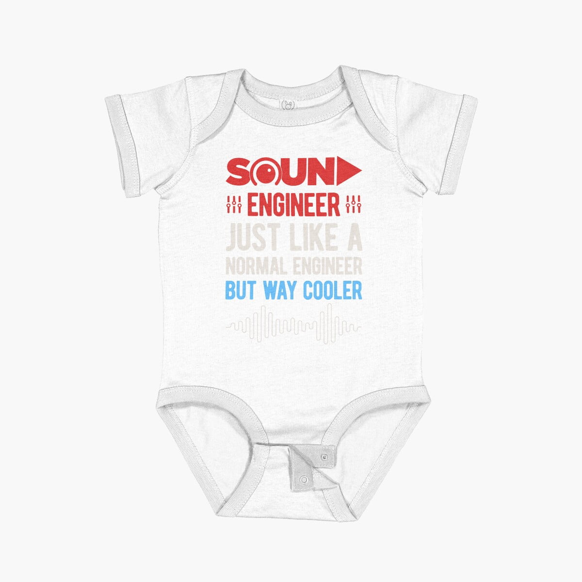 Luvly Funny Sound Engineer Short Sleeve Baby One-Piece, New Born, Baby ...