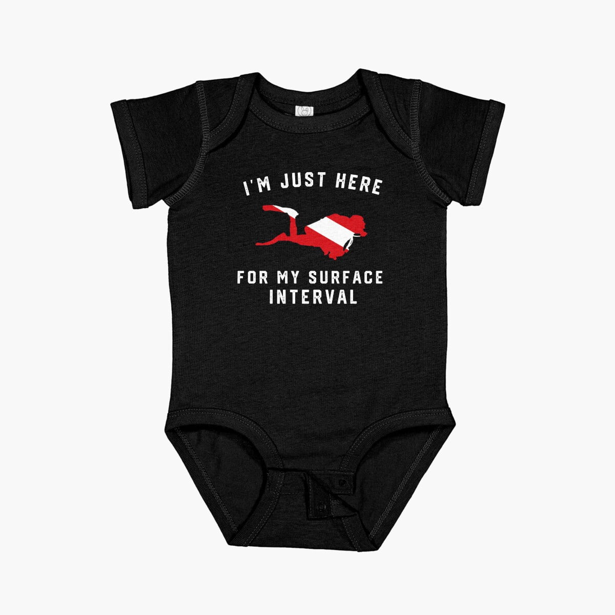 Luvly Funny Surface Interval Scuba Diver Short Sleeve Baby One-Piece ...