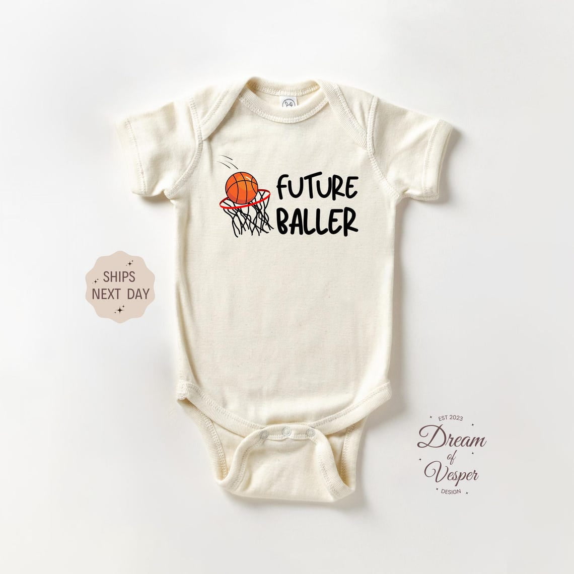 Luvly Future Baller Baby, Sports Baby Bodysuit, Basketball Baby, Cute ...