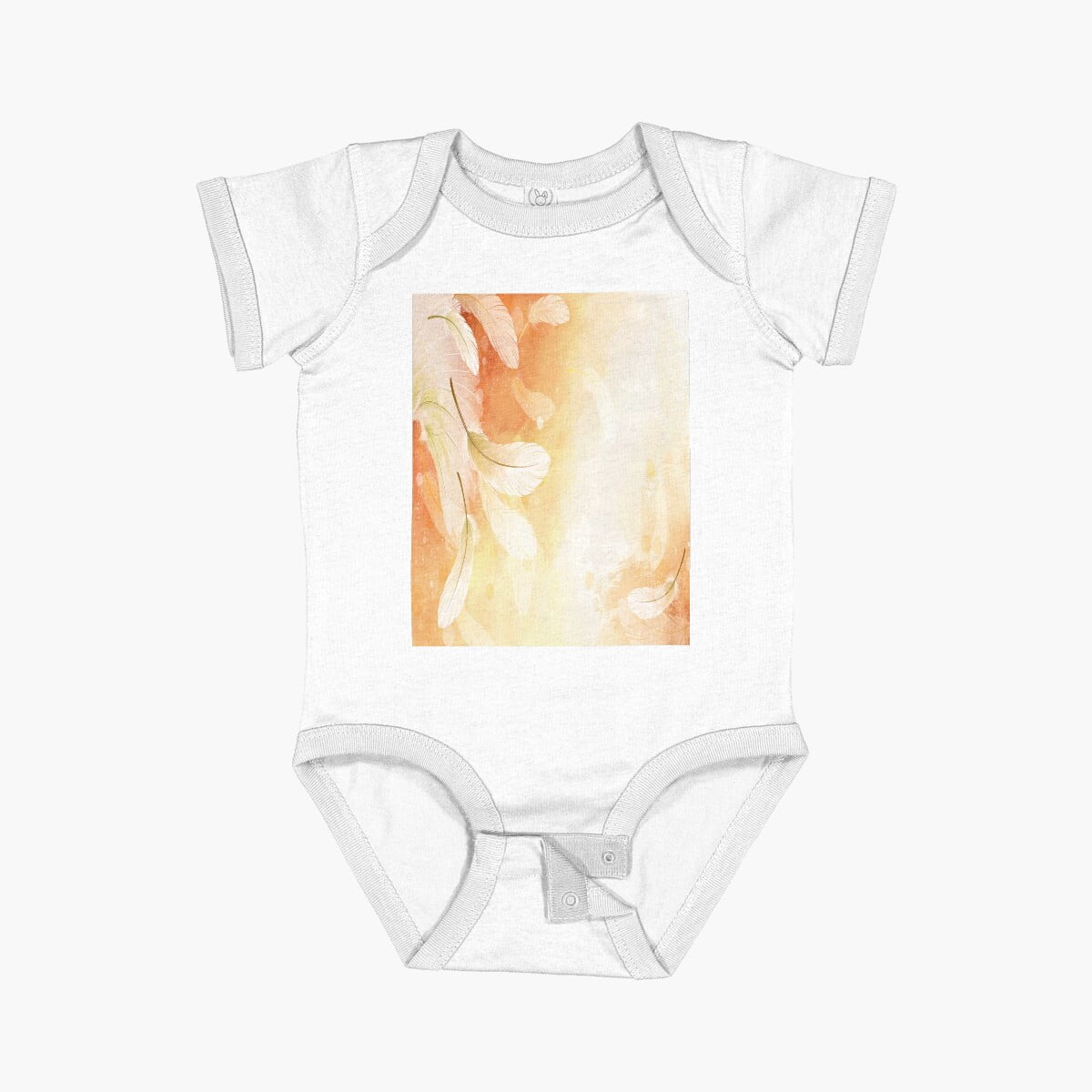 Luvly Fwc 5373 Watercolor Farm Short Sleeve Baby One-Piece, New Born ...