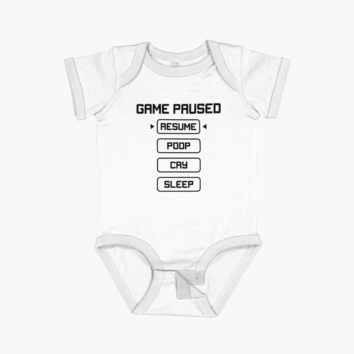 Luvly Game Paused Resume Poop Cry Sleep - Newborn Outfit Cute Baby ...