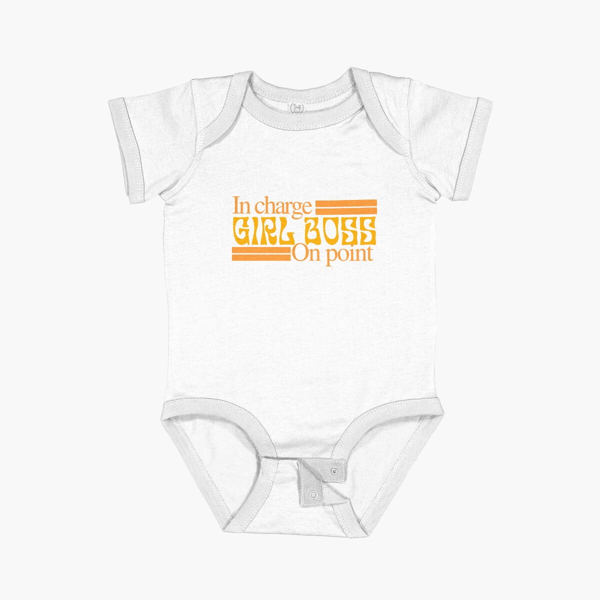 Luvly Girl Boss In Charge On Point Bossy Girl Short Sleeve Baby One ...