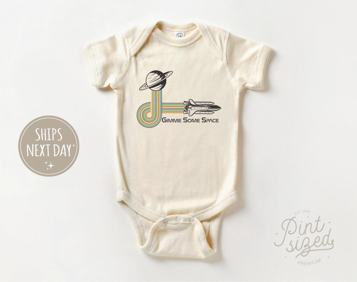 Luvly Give Me Some Space - Vintage Spaceship Bodysuit - Outer Space ...