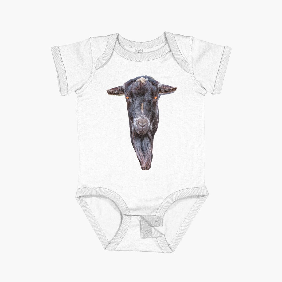 Luvly Goat Face Short Sleeve Baby One-Piece, New Born, Baby Shower Gift ...