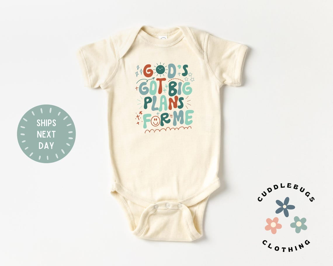 Luvly Gods Got Big Plans For Me Baby Onesies® Brand Bodysuit ...