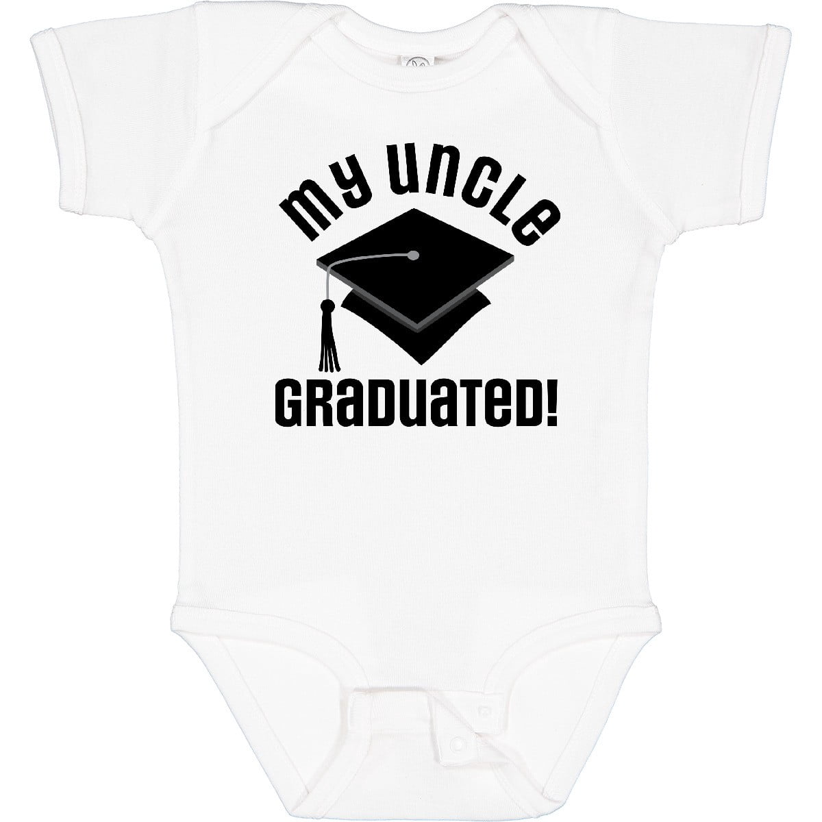 Luvly Graduation My Uncle Graduated Baby Bodysuit Graduate Childs Party ...