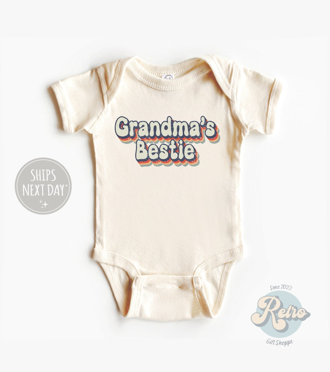 Luvly Grandma'S Bestie Bodysuit - I Love Grandma Natural Baby - Mother ...