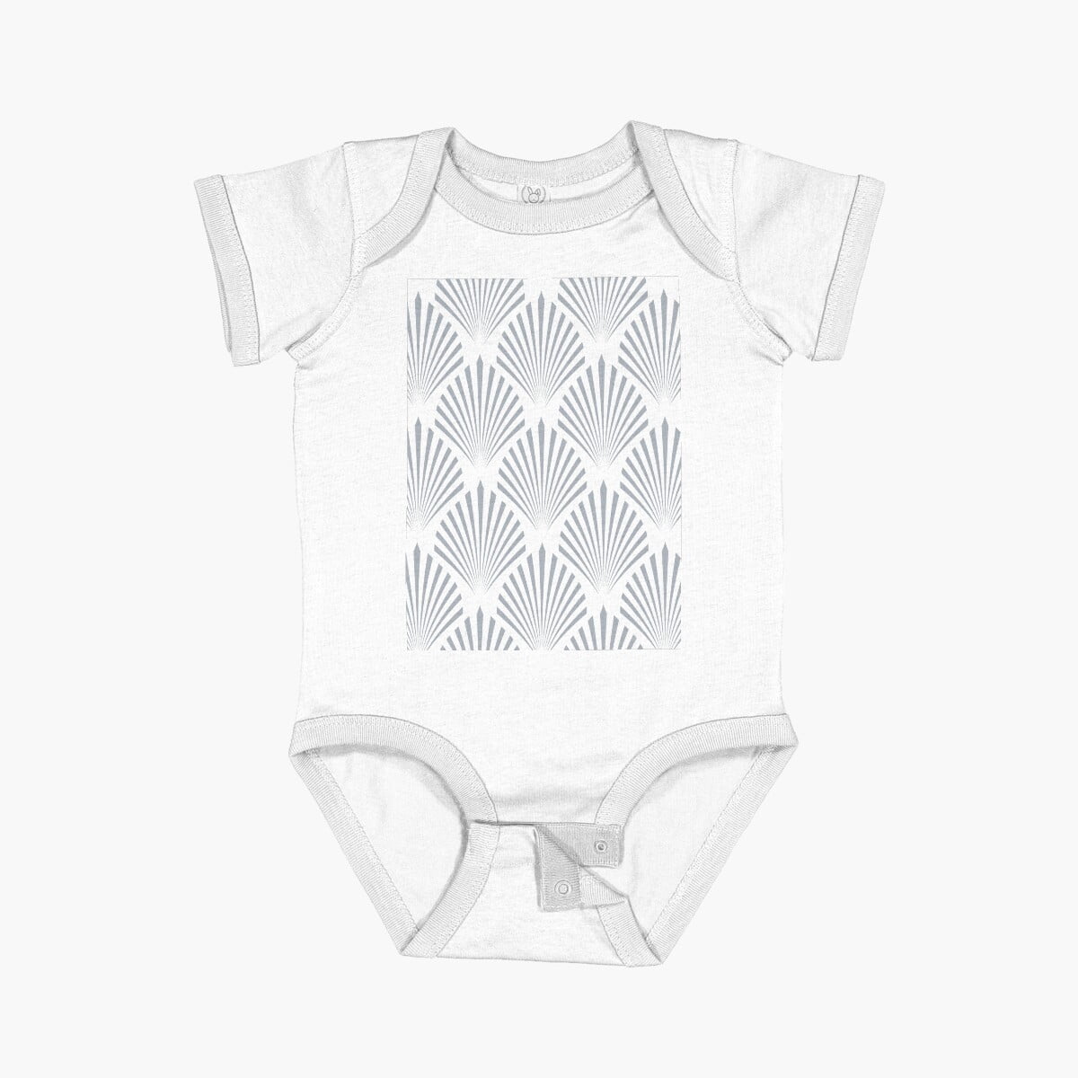 Luvly Gray And White Elegant Scallop Fan Pattern Pairs Dulux 2022 ...