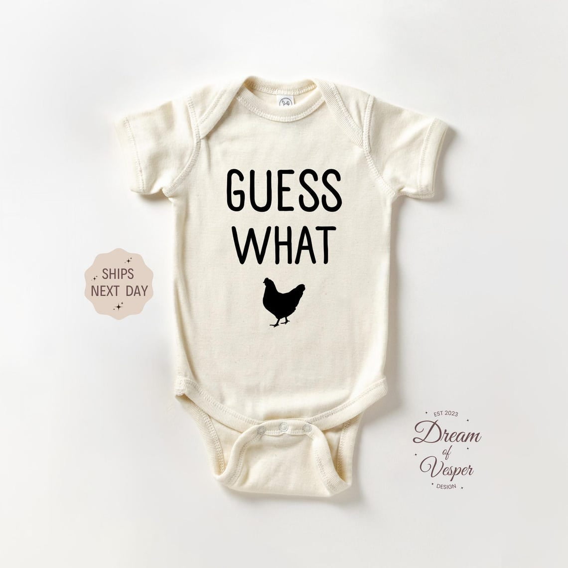 Luvly Guess What Chicken Baby, Cute Chicken Baby Bodysuit, Funny ...