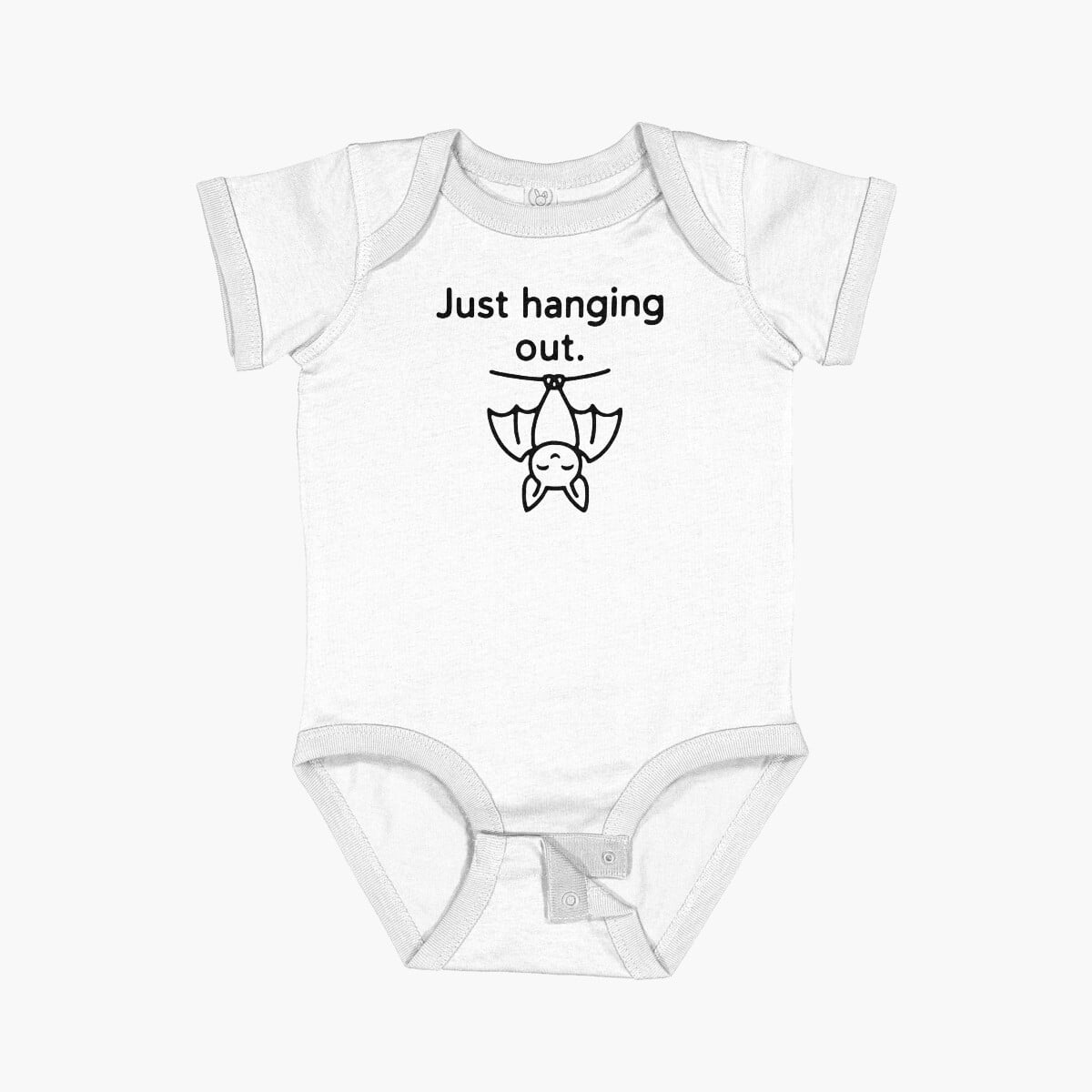Luvly Hanging Out Bat Ii Short Sleeve Baby One-Piece, New Born, Baby ...