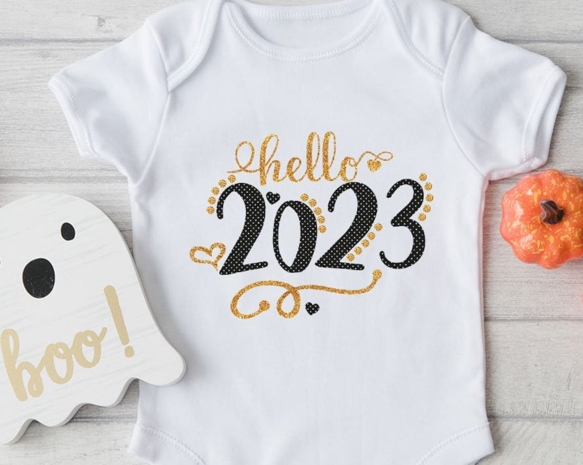Luvly Hello 2023 Baby, 1St New Years, Happy New Year 2023 Baby, My ...