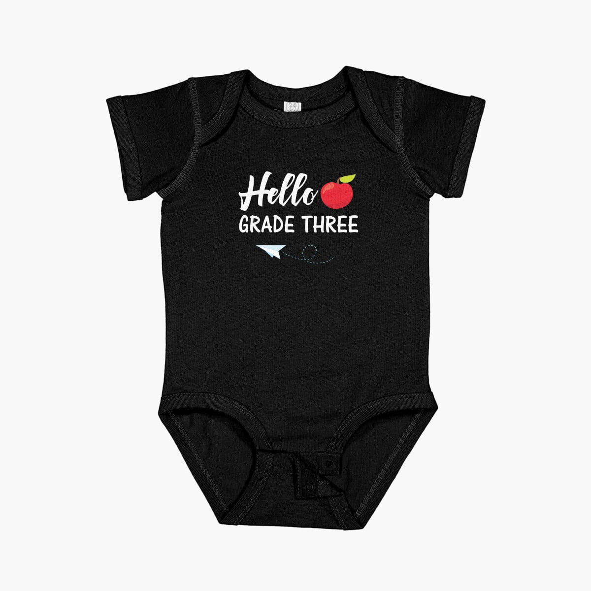 Luvly Hello Grade Three Cute Back To School Designs Short Sleeve Baby ...