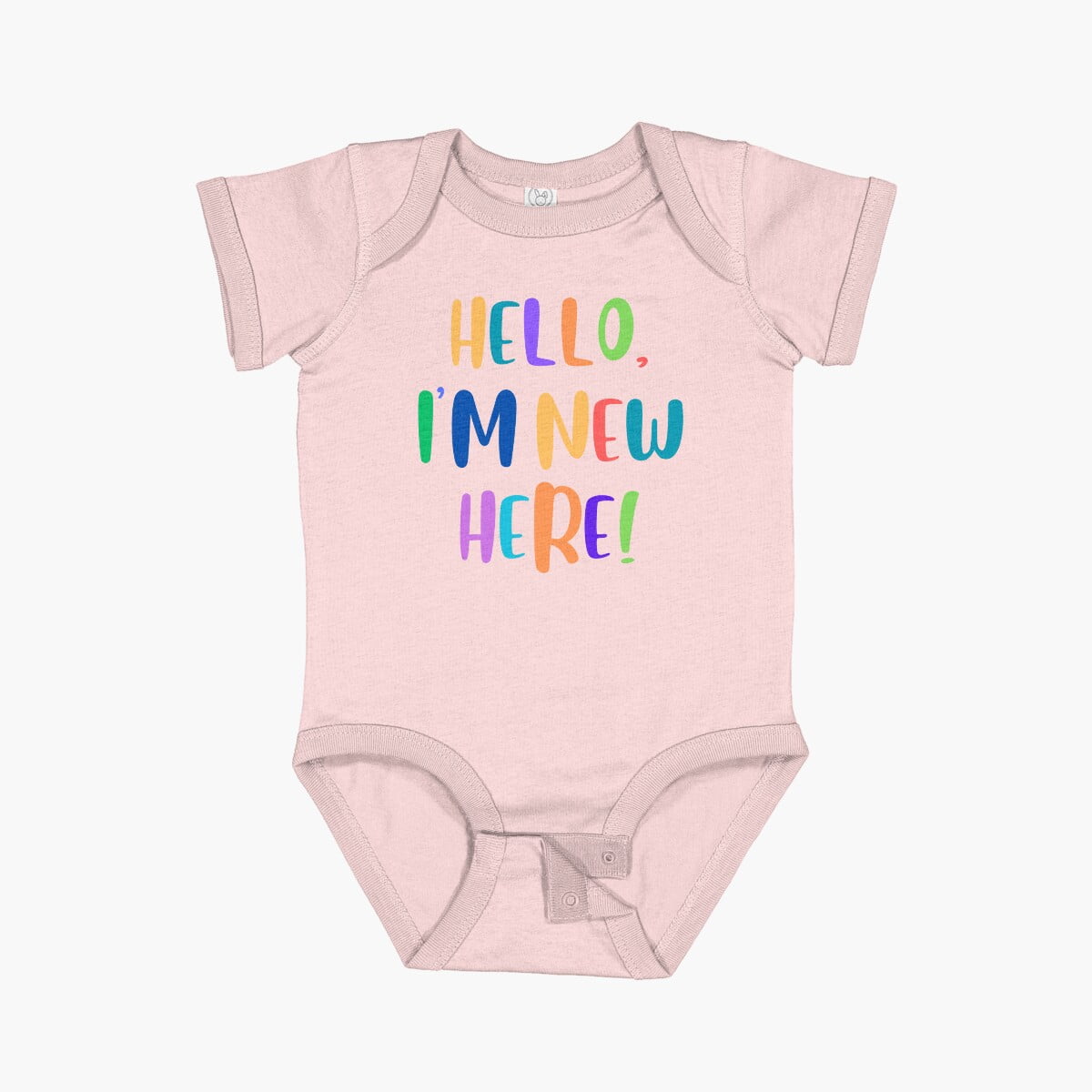 Luvly Hello, I'M New Here! In Colorful Letters For A Newborn Baby ...