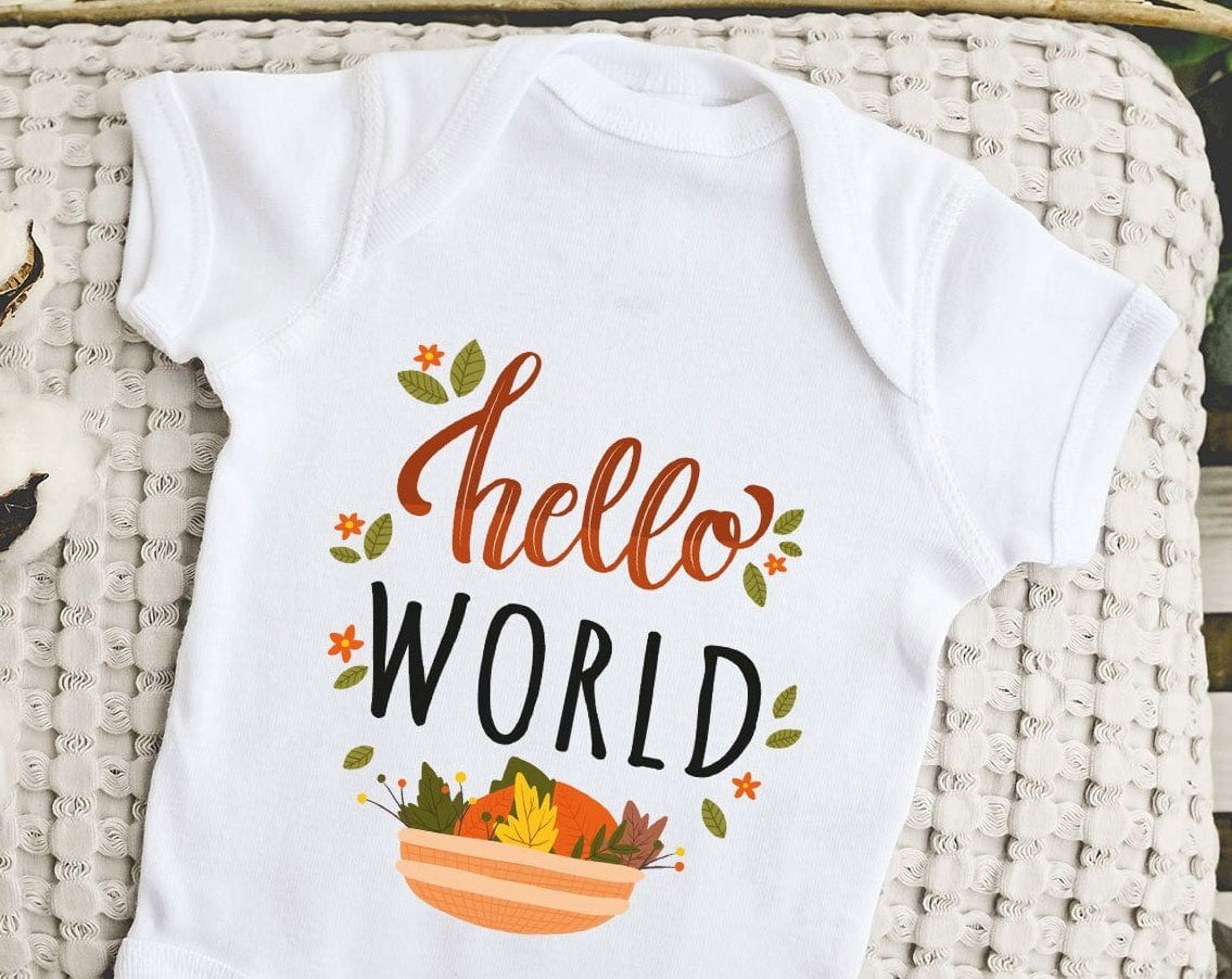 Luvly Hello World, Cute Baby World, Hello World Toddler Shirt, Rock ...