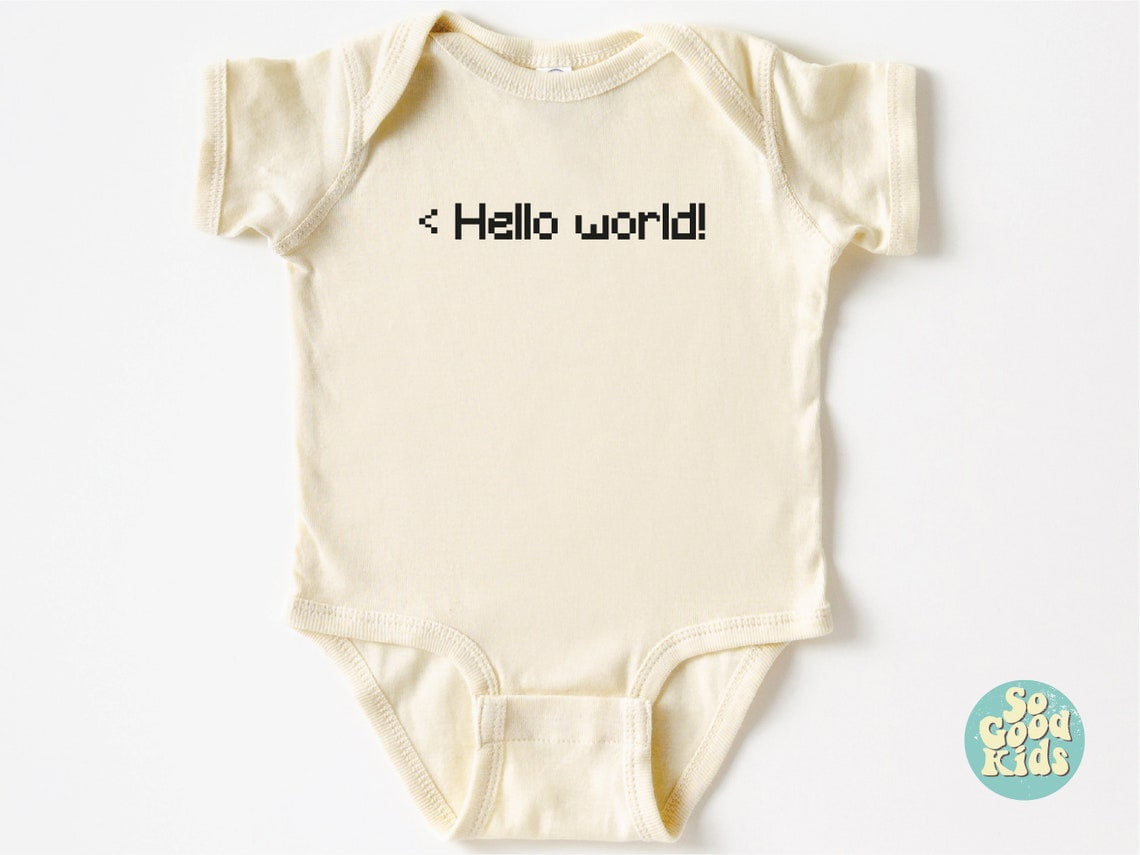 Luvly Hello World Shirt, Pregnancy Announcement Shirt, Cute Baby Shower ...
