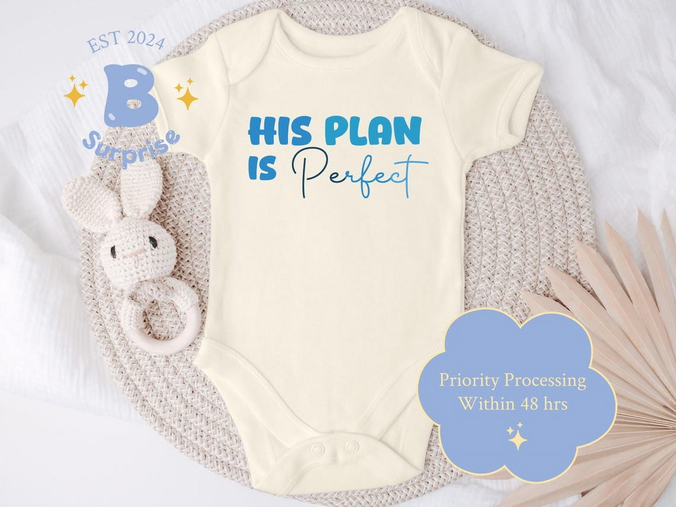 Luvly His Plan Is Perfect Baby Boy - Newborn Christian Baby Shower Gift ...