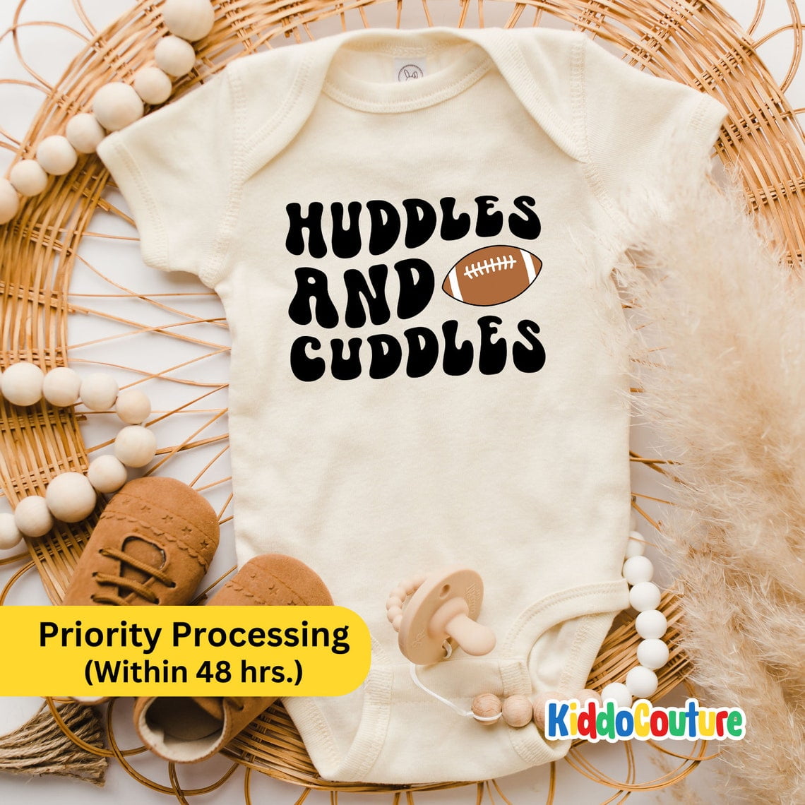 Luvly Huddles And Cuddles Baby, Football Baby, Football Baby Body Suit ...