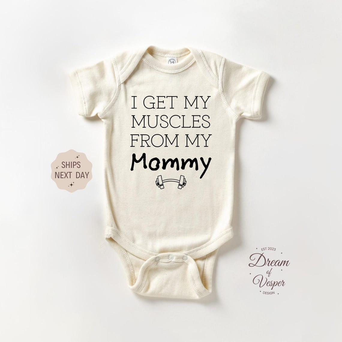 Luvly I Get My Muscles From My Mommy, Mommy'S Girl Bodysuit, Baby Work ...