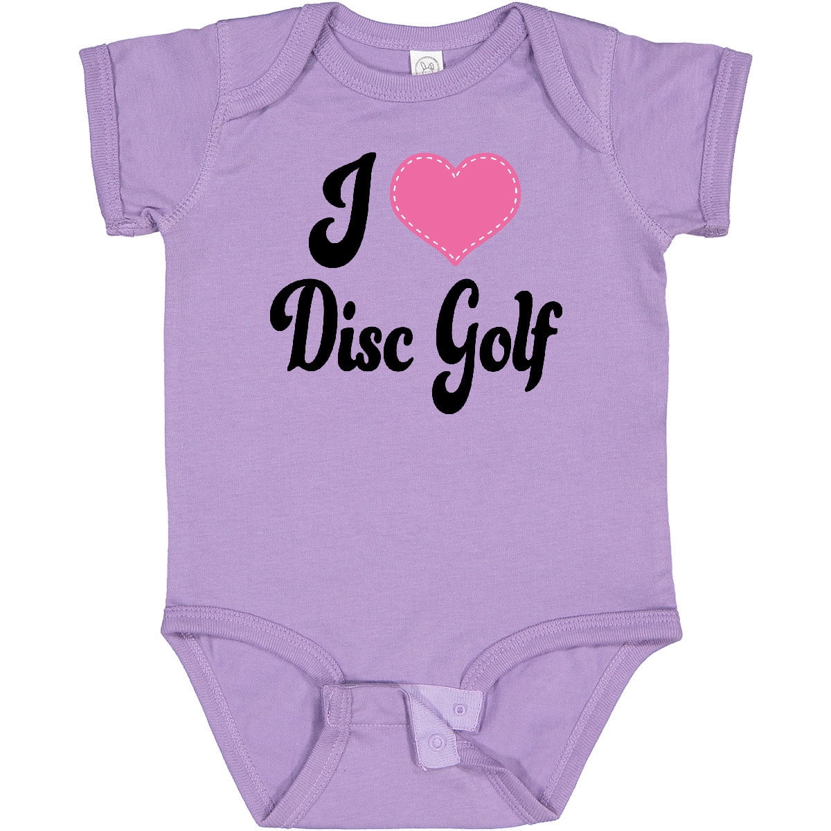 Luvly I Love Disc Golf Baby Bodysuit Golfing Golfer Game Sports One ...