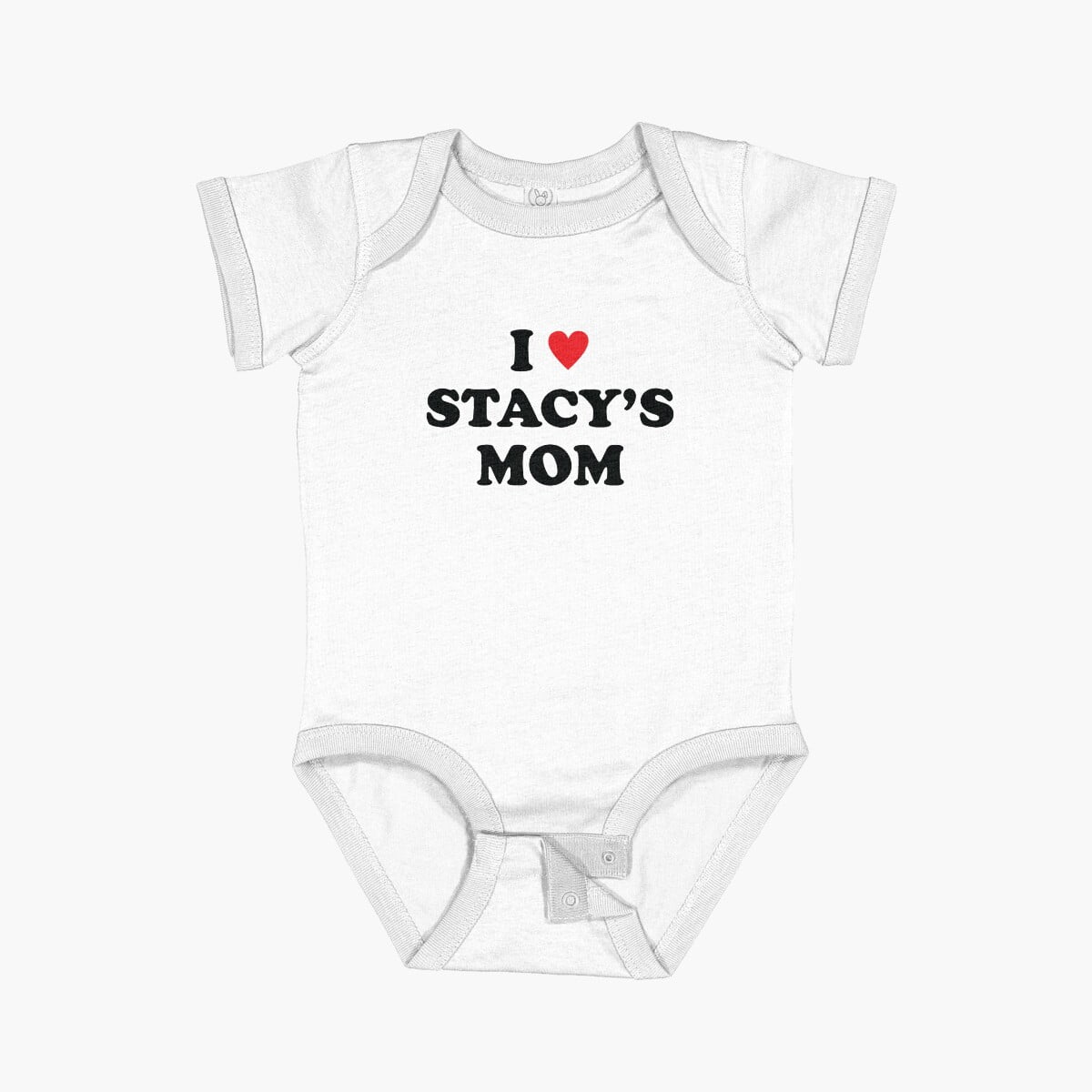 Luvly I Love Stacy'S Mom Heart Short Sleeve Baby One-Piece, New Born ...
