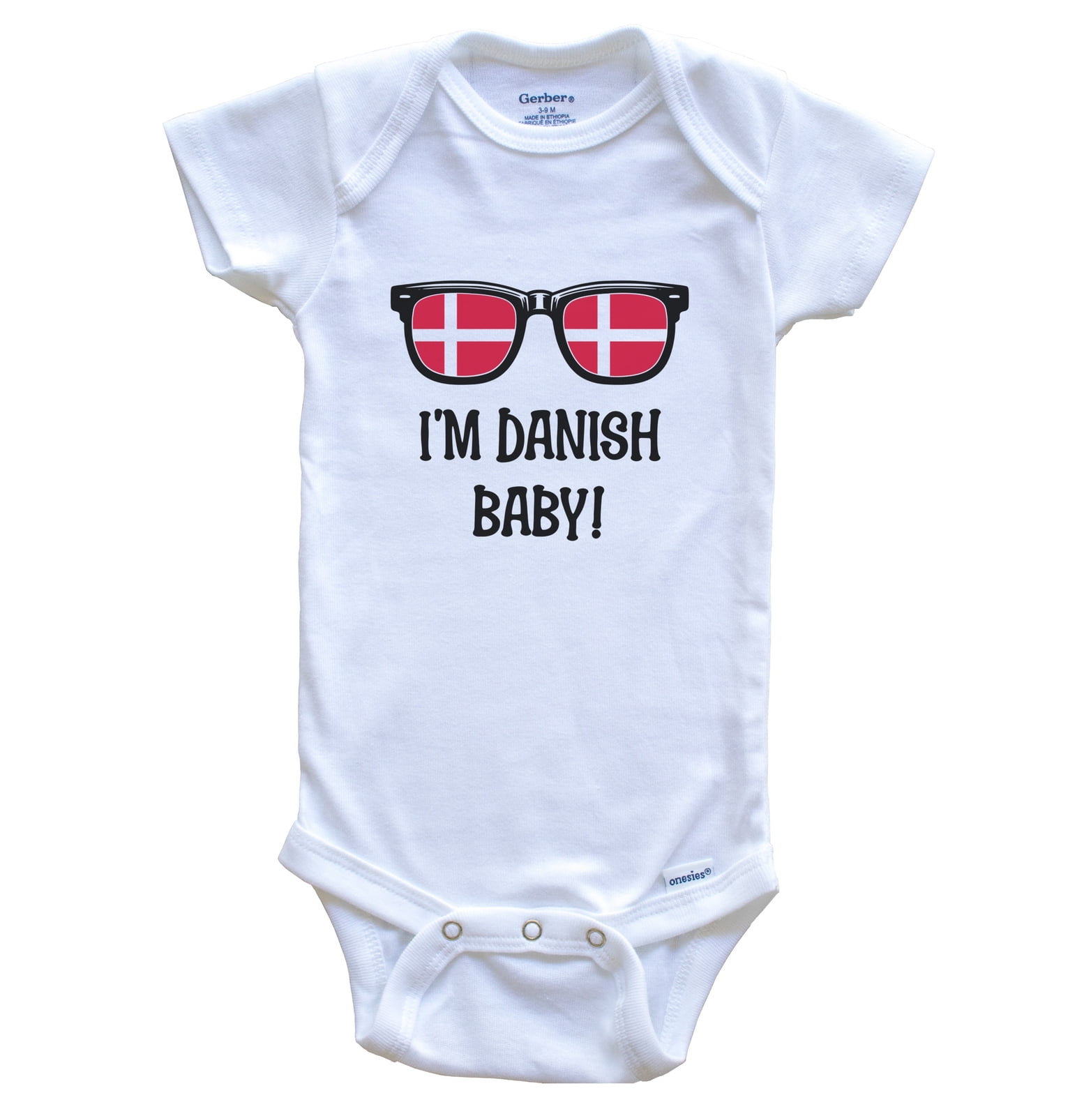 Luvly I'M Danish Baby Danish Flag Sunglasses Denmark Funny Baby ...