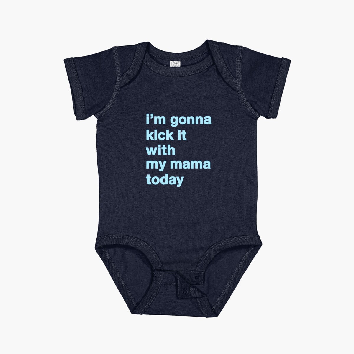 Luvly I'M Gonna Kick It With My Mama Today Short Sleeve Baby One-Piece ...