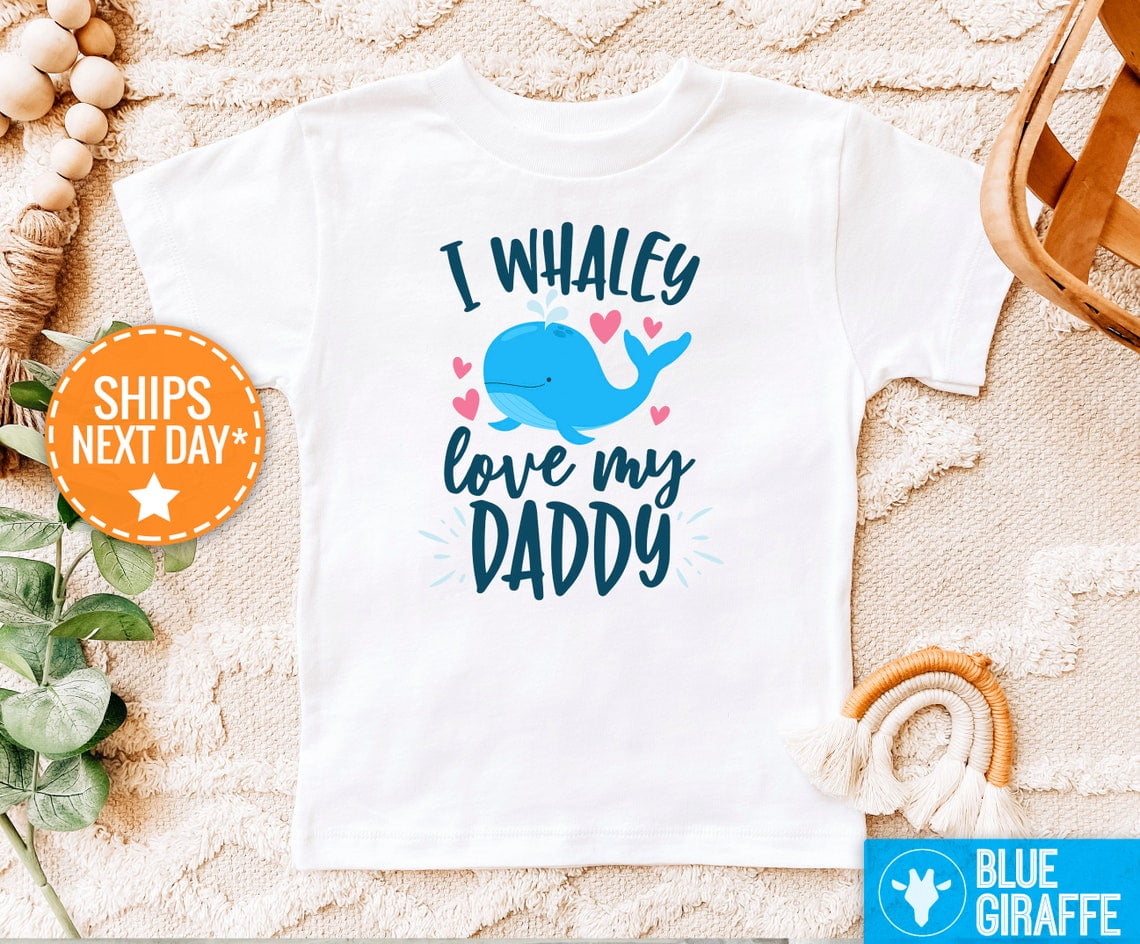Luvly I Whaley Love My Daddy Shirt, Cute Whale, Raglan Shirt, Whale ...