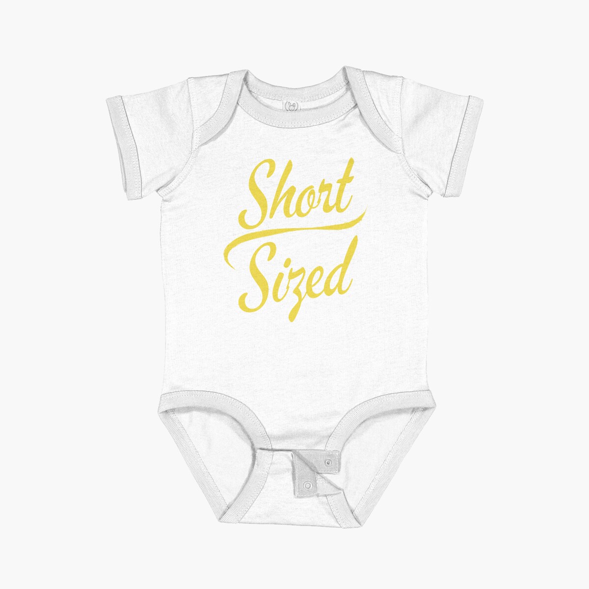 Luvly Im Not Short Im Fun Size | Funny Short Person Short Sleeve Baby ...