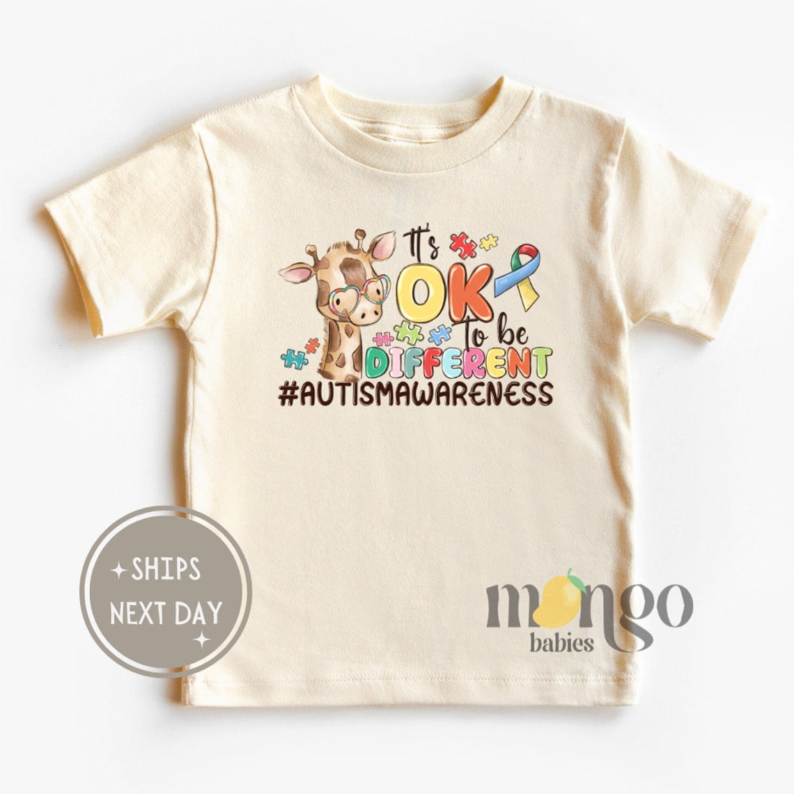 Luvly Inspirational Autistic Toddler Tee It'S Ok To Be Different Cute ...