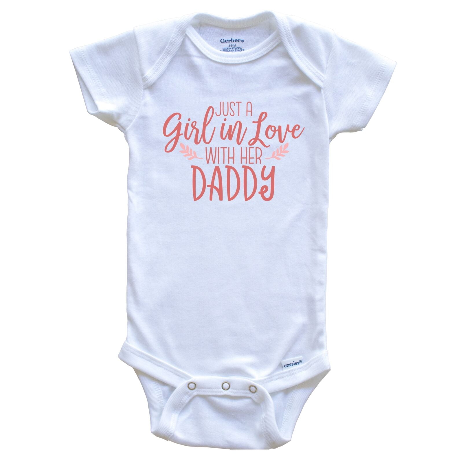 Luvly Just A Girl In Love With Her Daddy Baby Girl Cute One Piece Baby ...