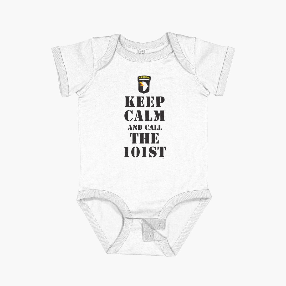 Luvly Keep Calm And Call The 101St Short Sleeve Baby One-Piece, New ...