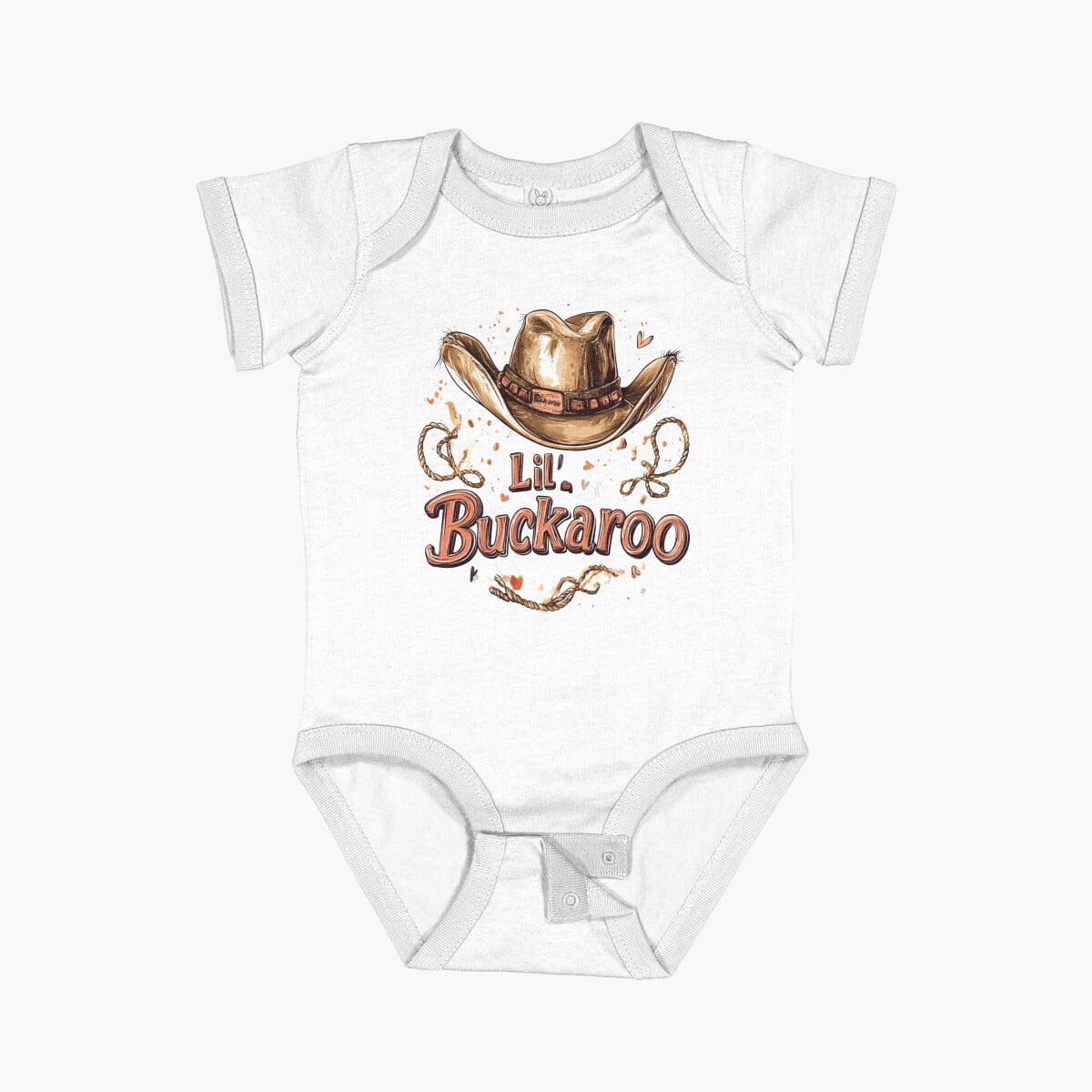 Luvly Lil’ Buckaroo – Hat & Rope Western Shirt For Kids Short Sleeve ...