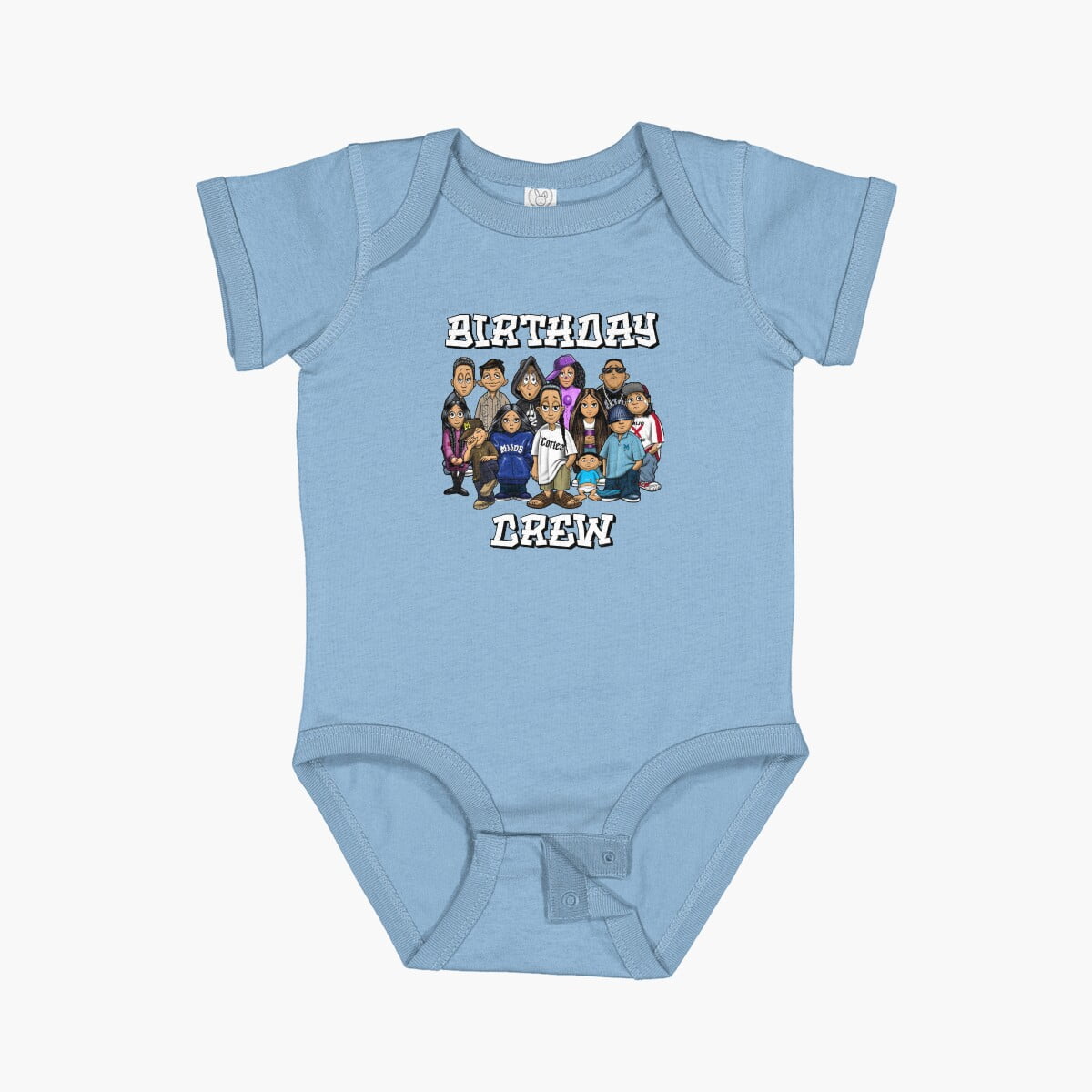 Luvly Lil Homies Birthday Crew Short Sleeve Baby One-Piece, New Born ...