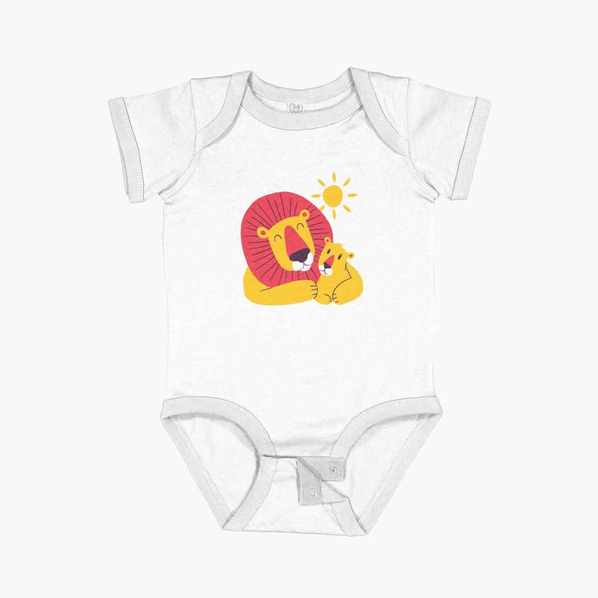 Luvly Lion Papa, Lion Cub Short Sleeve Baby One-Piece, New Born, Baby ...