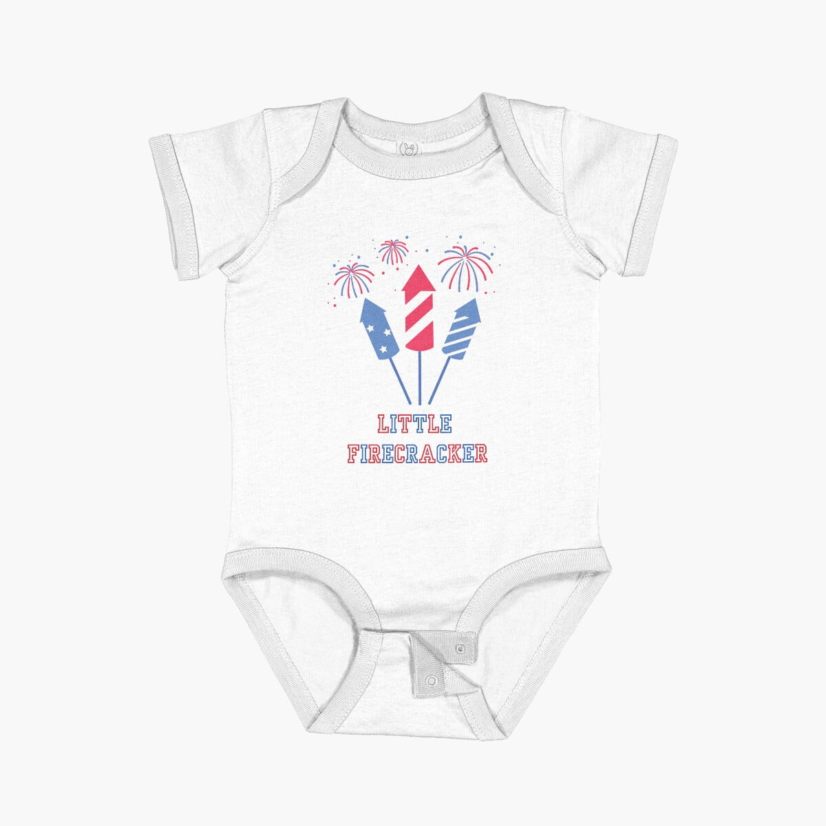 Luvly Little Firecracker Short Sleeve Baby One-Piece, New Born, Baby ...