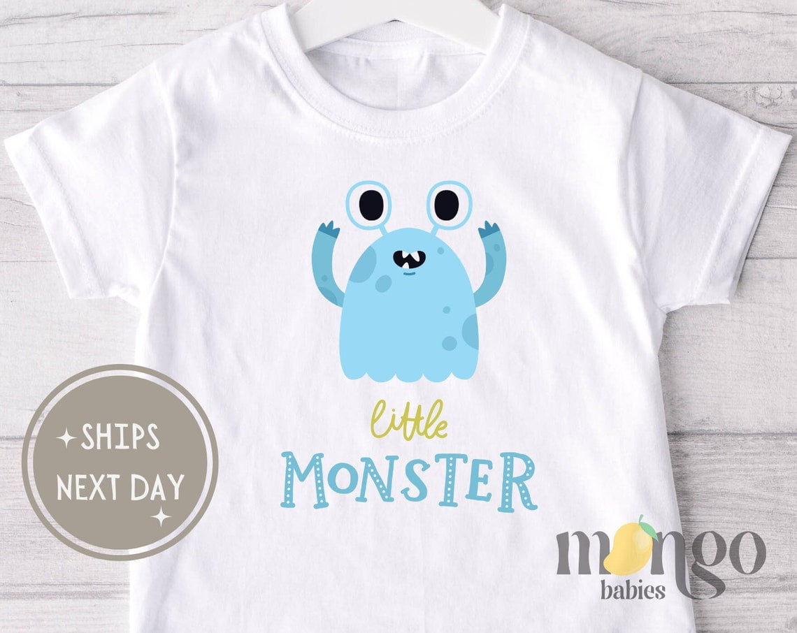 Luvly Little Monster Tshirt Funny Baby Onesies® Brand Baby Bodysuit ...
