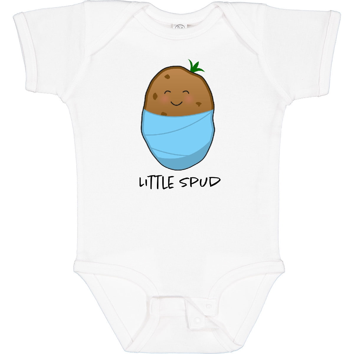 Luvly Little Spud Blue Baby Bodysuit Food Potato Cute National Day ...